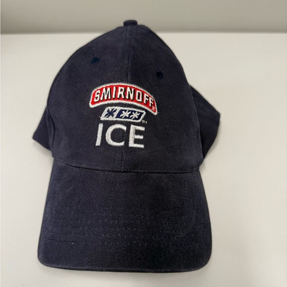 Accessories | Smirnoff Ice Navy Blue Cap | Poshmark